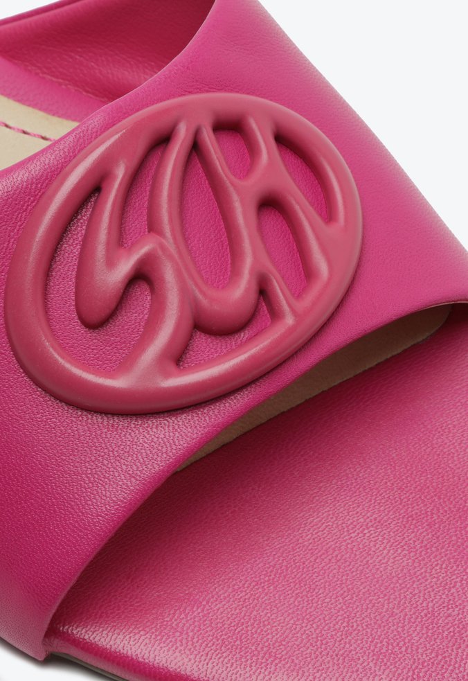 Sandália Mule Couro Rosa Pink | Schutz