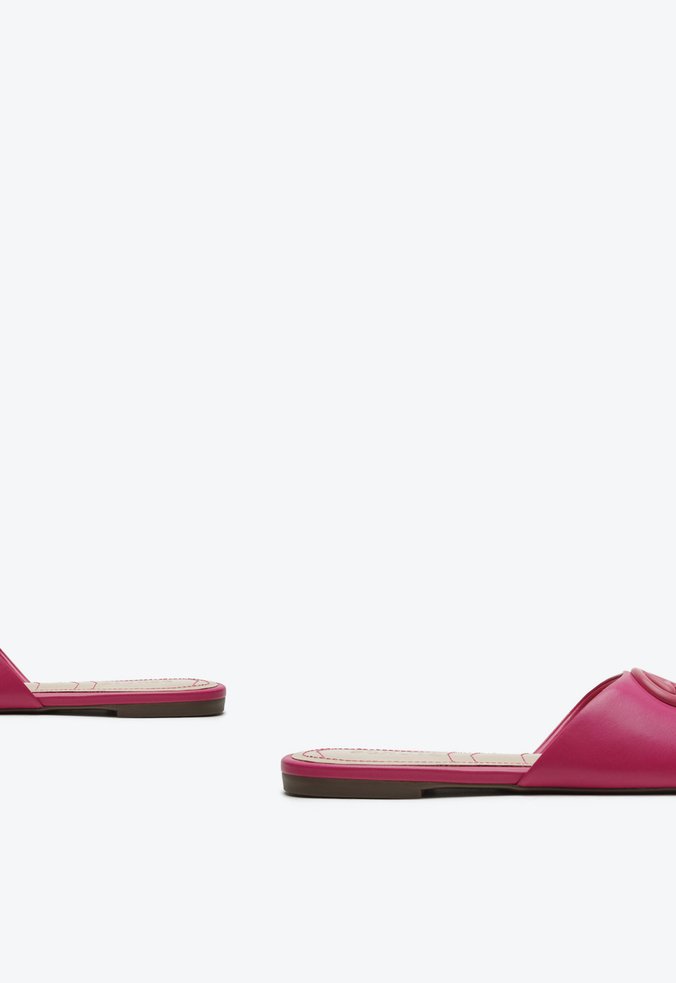 Sandália Mule Couro Rosa Pink | Schutz