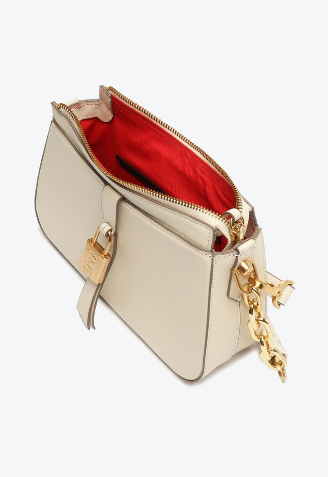Bolsa Shoulder Robin Couro Branca